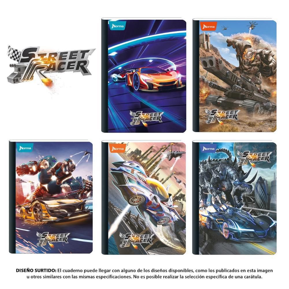 Cuaderno. STREET RACER Doble Linea / Ferr | Puntos Colombia