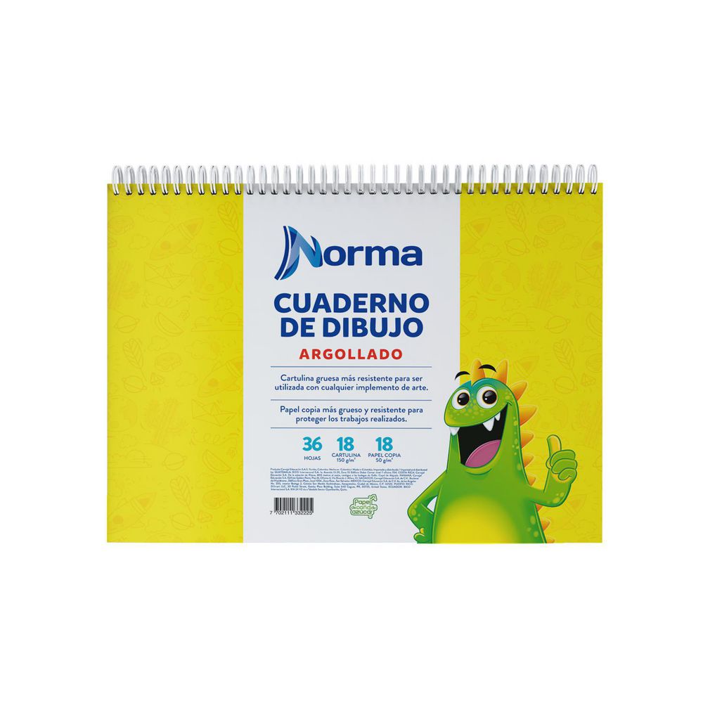 Cuaderno NORMA Sin línea 80 hojas Argollad | Puntos Colombia