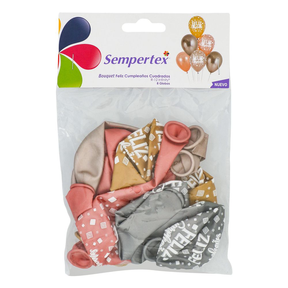 Globos Latex Cuadrados SEMPERTEX 770334038 | Puntos Colombia