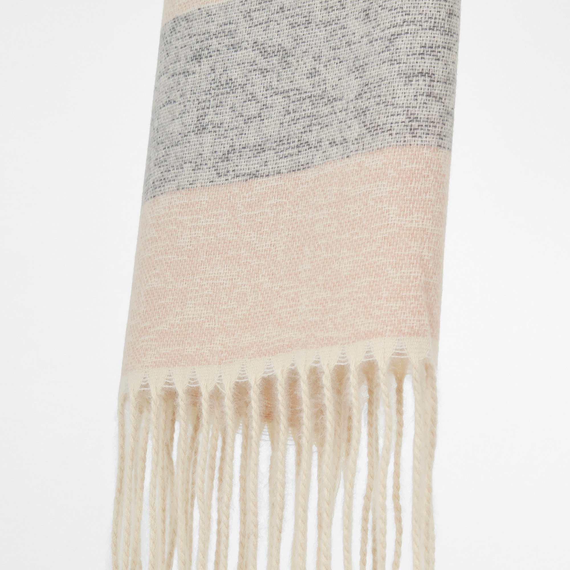 Bufanda Unisex Franjas Crema | Puntos Colombia